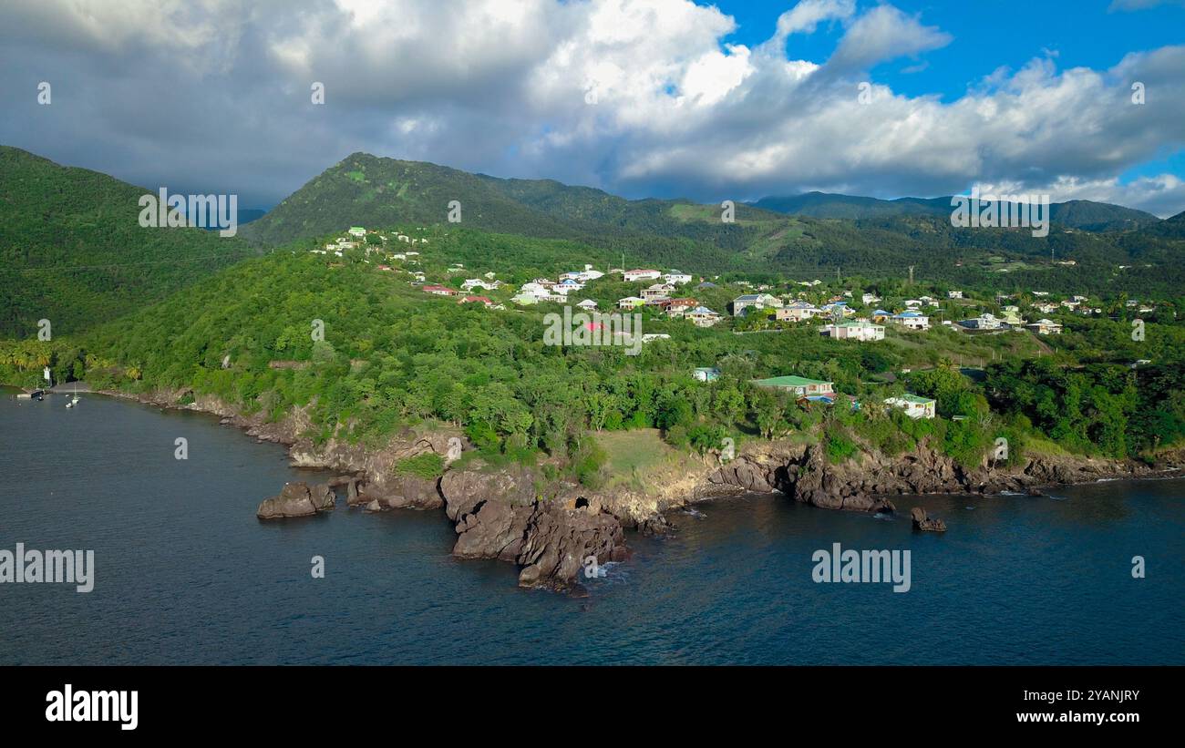 Aerial view nature relaxing island hi-res stock photography and images ...