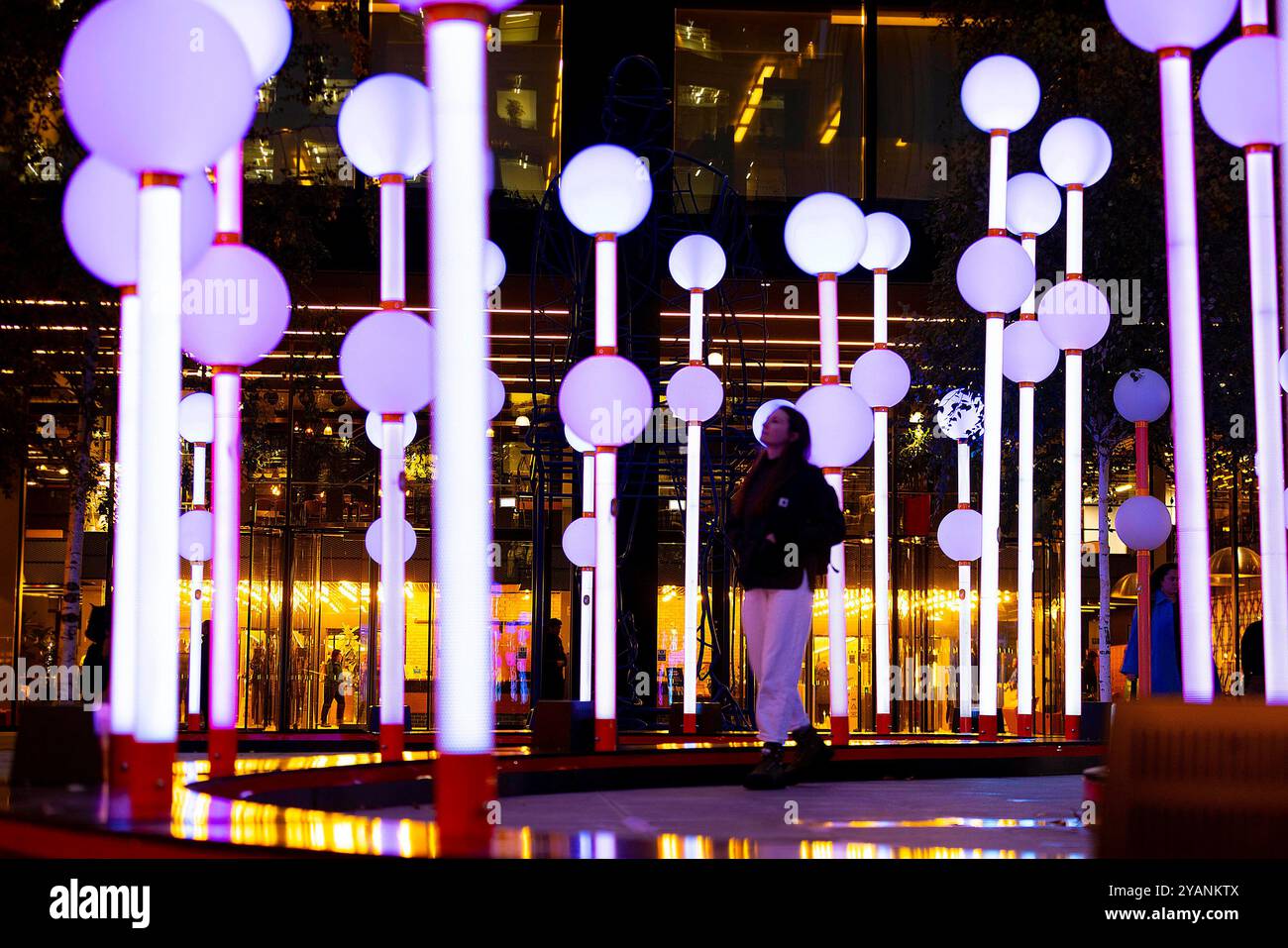 EDITORIAL USE ONLY General views of 'Glow', by Sydney-based artist ...