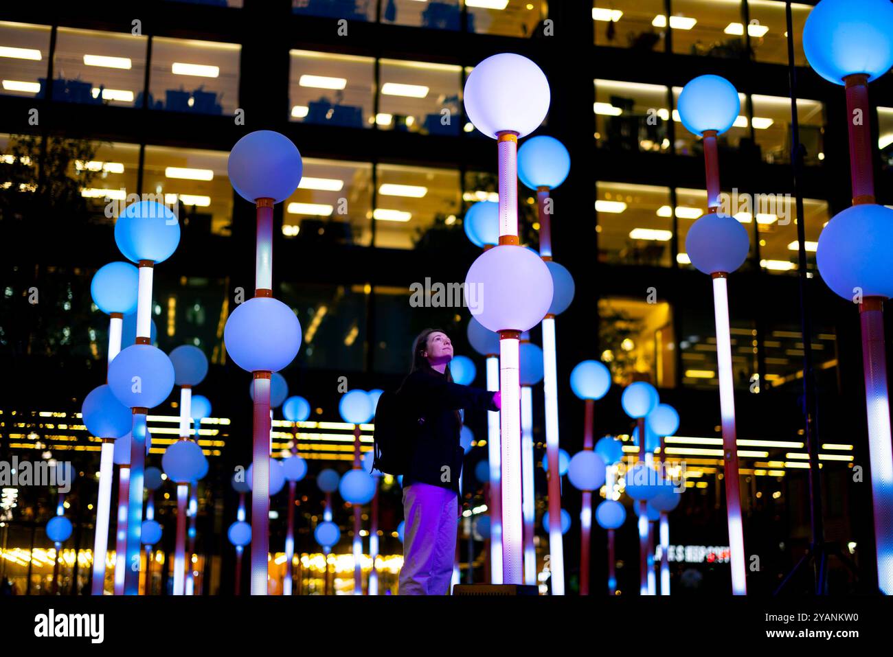 EDITORIAL USE ONLY General views of 'Glow', by Sydney-based artist ...