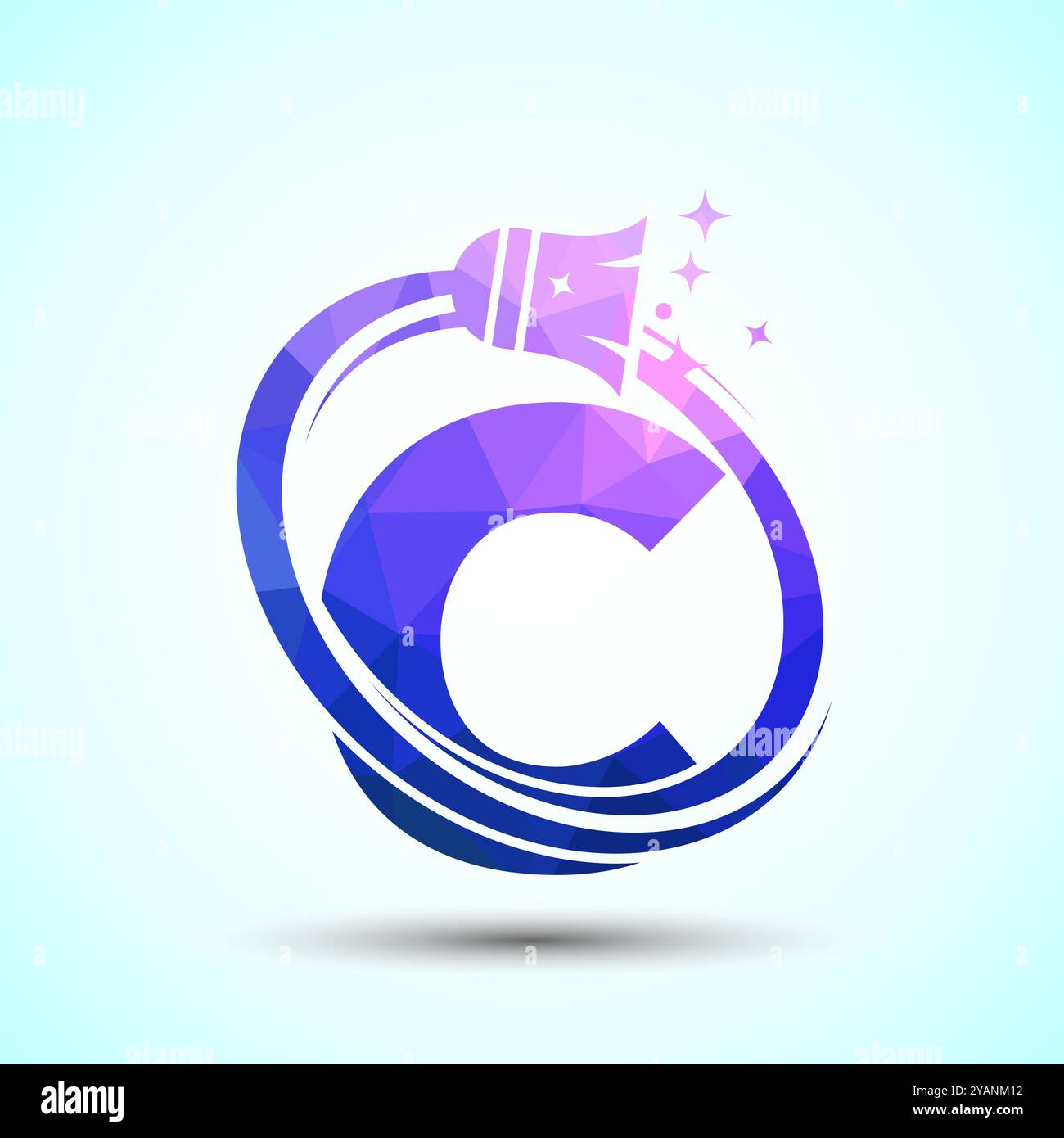 Letter cleaning service logo design template, Cleaning company logo ...