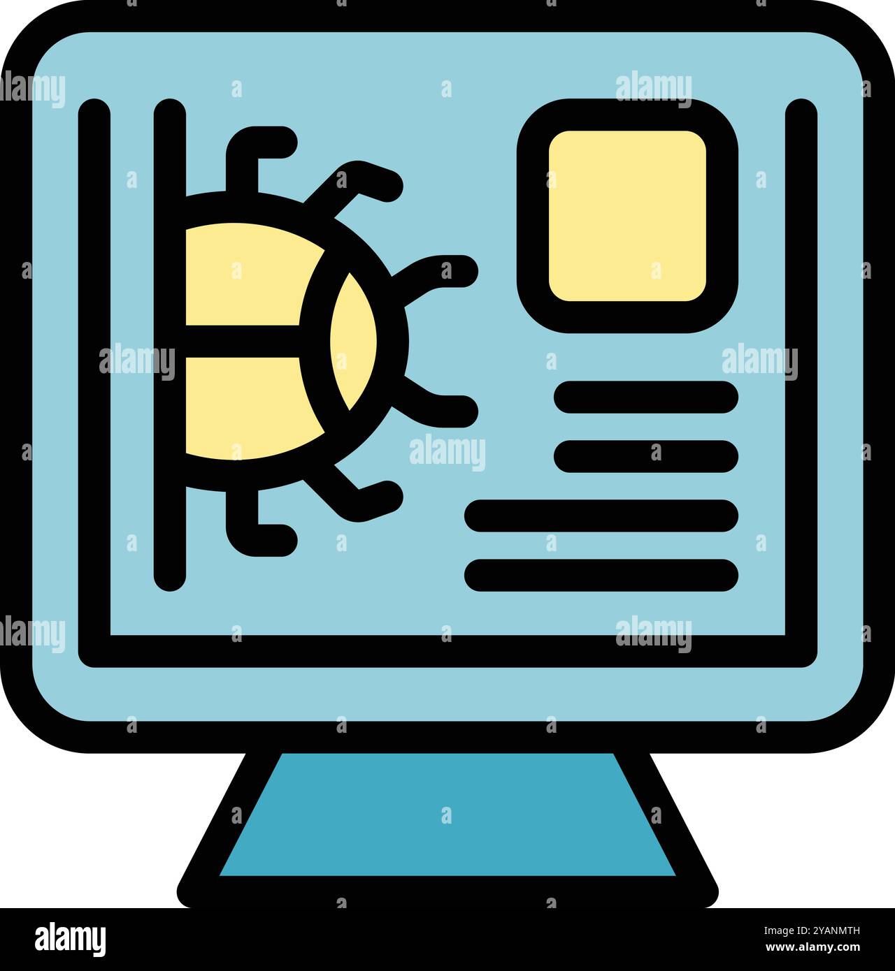 Computer virus is infecting a computer system, disrupting its normal ...