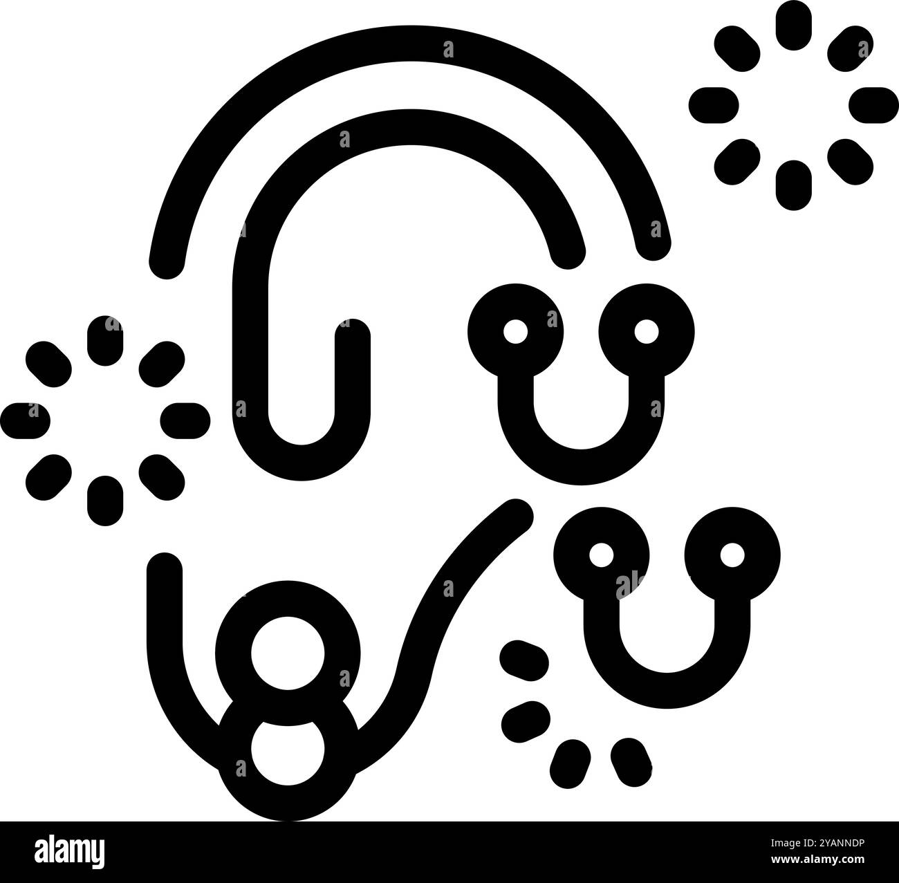 Ringing noise in the ear Black and White Stock Photos & Images - Alamy