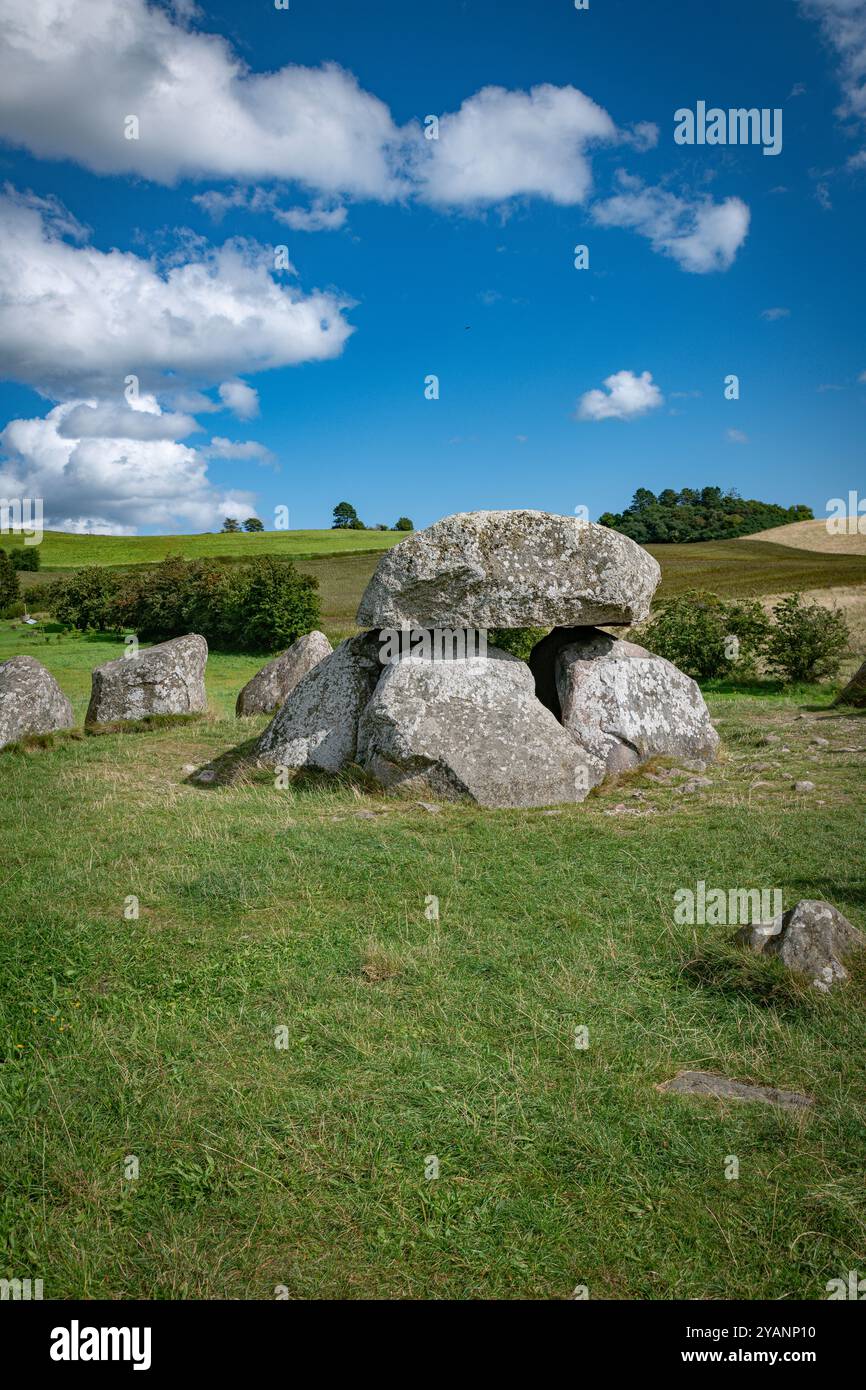Poskaer Stenhus , the largest stone circle in denmark, this is in mols ...