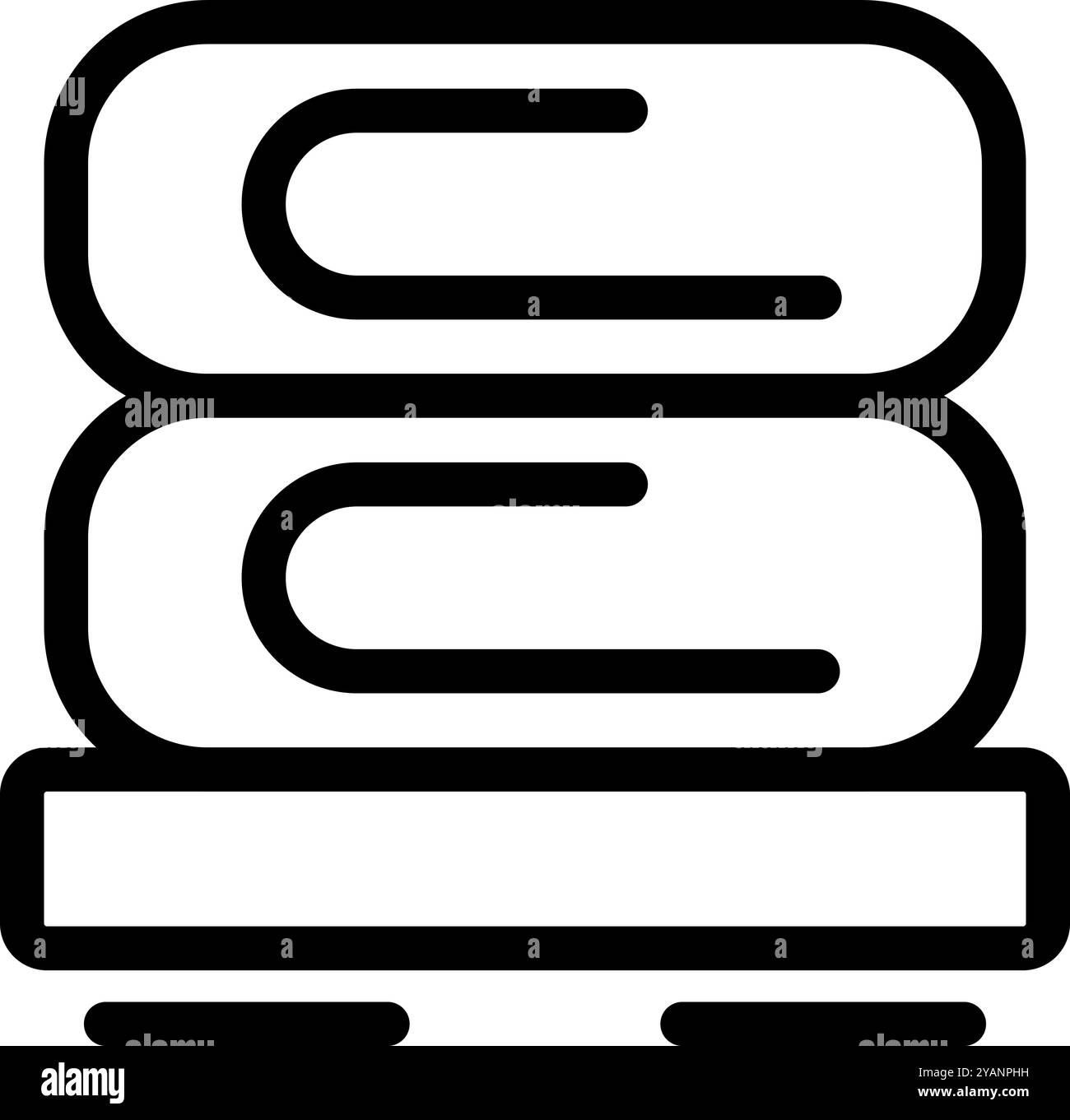 Textile industry fabric rolls stacked on wooden pallet storage icon ...