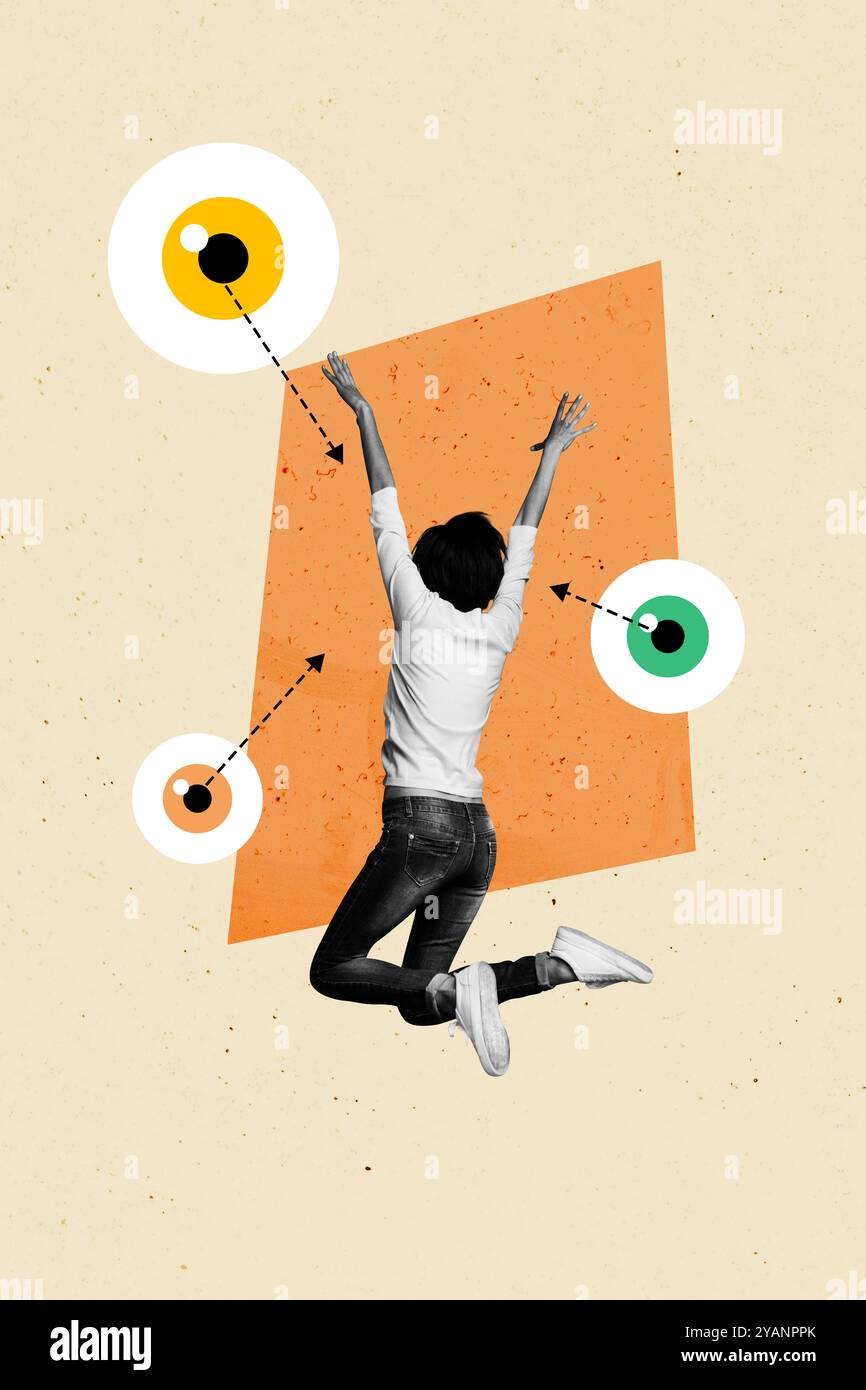 Composite trend artwork 3D sketch image photo collage of copyspace ...