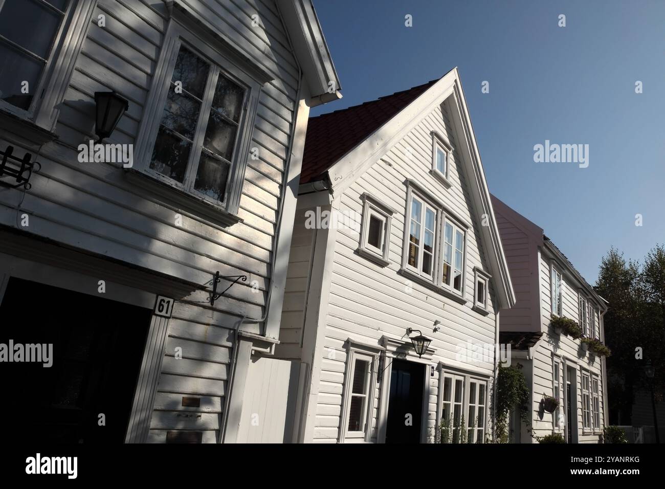 Traditional old timber housing, Stavanger, Norway Stock Photo - Alamy