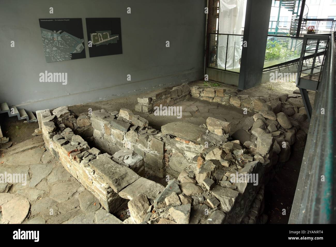 Remains of the 13th Century St Catherine's Hospital for women, Bergen ...