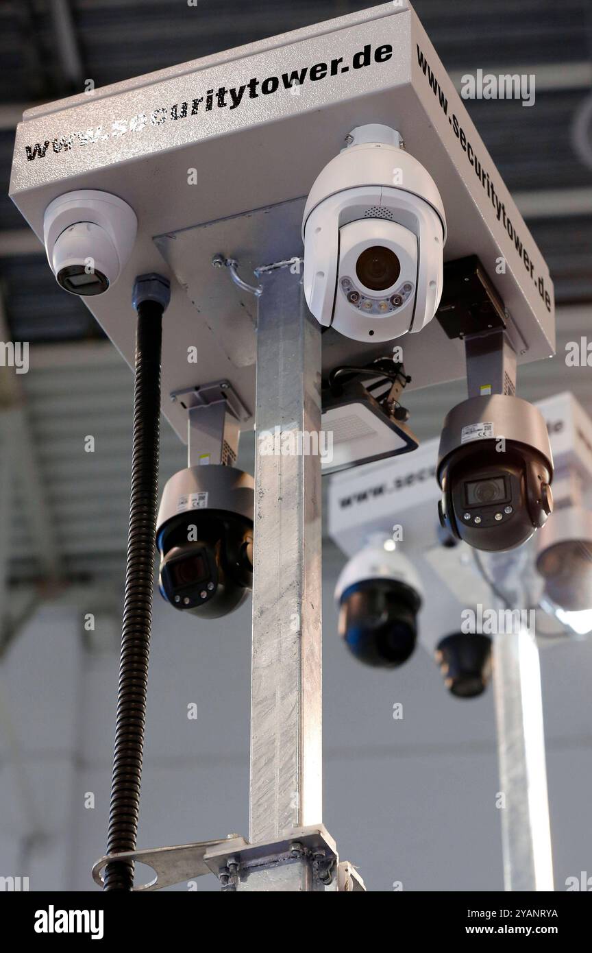 Kameraturm auf der 50. Leitmesse für Sicherheit Security Essen 2024 in der Messe Essen. Essen ...