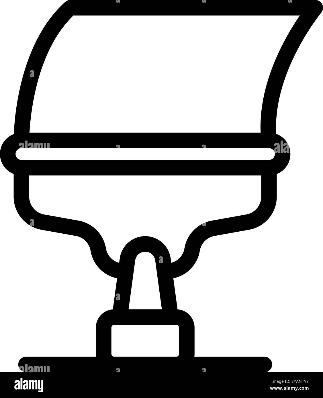 Simple vector of a paint bucket with roller for applying wall paint ...