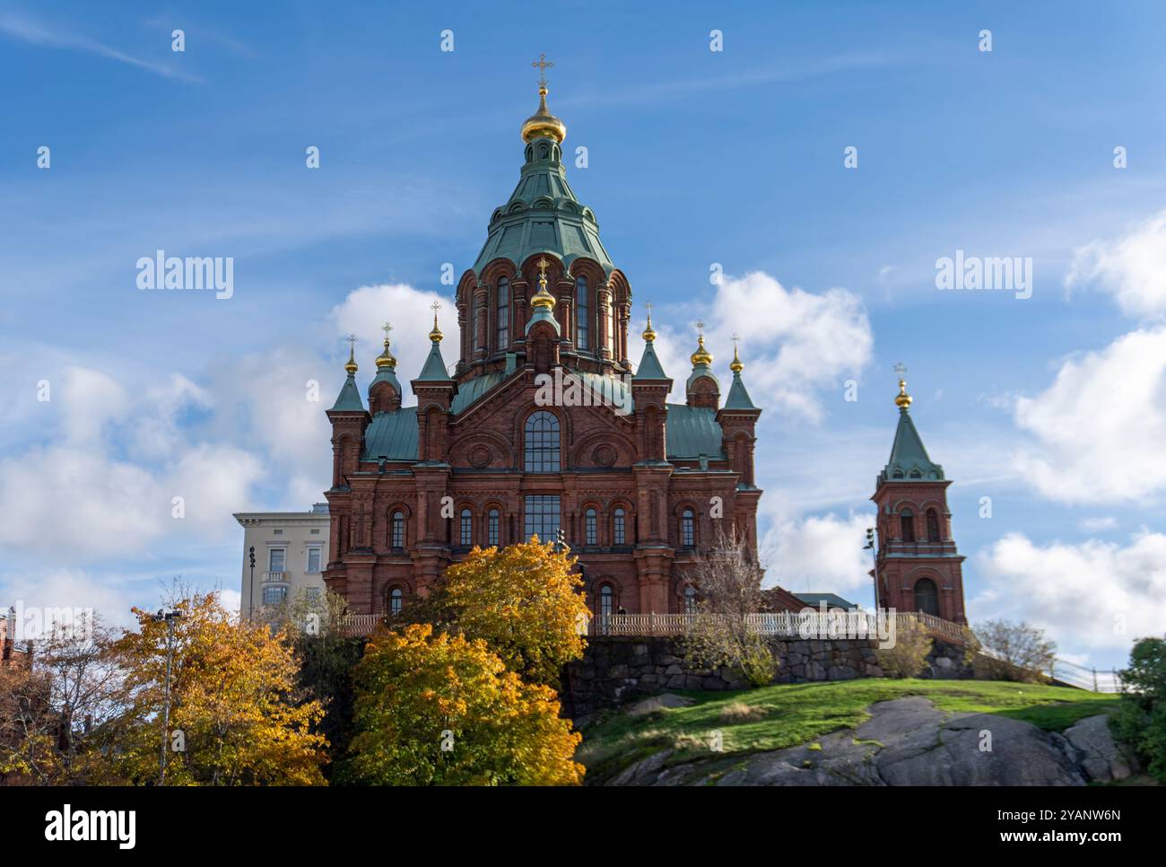 The Greek Orthodox Uspenski Cathedral in Helsinki, Finland Stock Photo ...