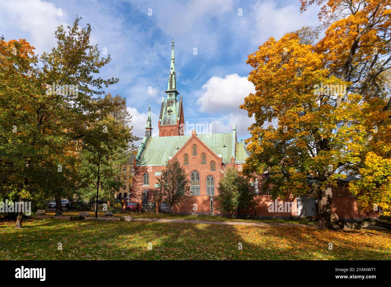 The German Church in Helsinki, Finland Stock Photo - Alamy