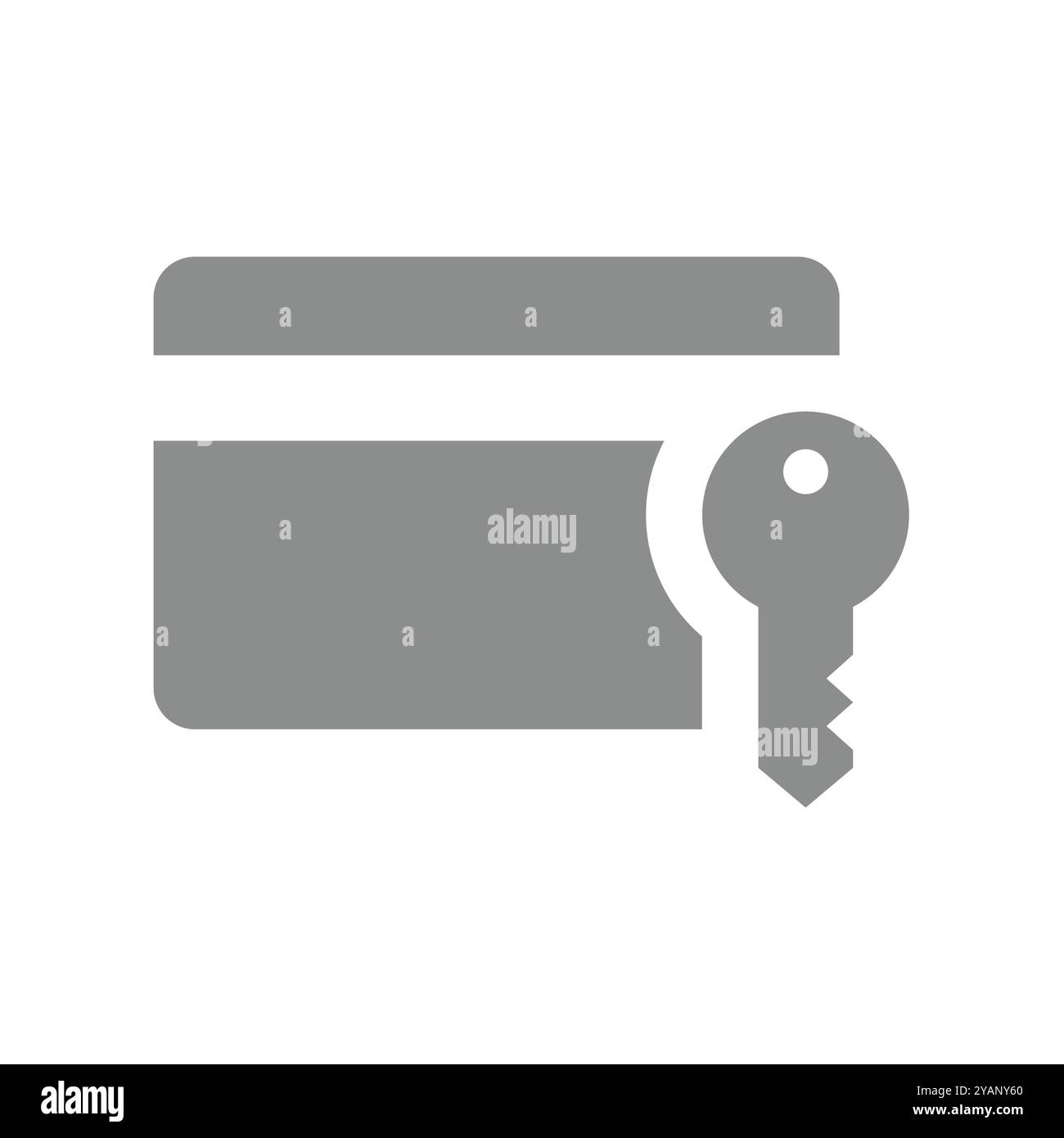 Key card icon vector hi-res stock photography and images - Alamy