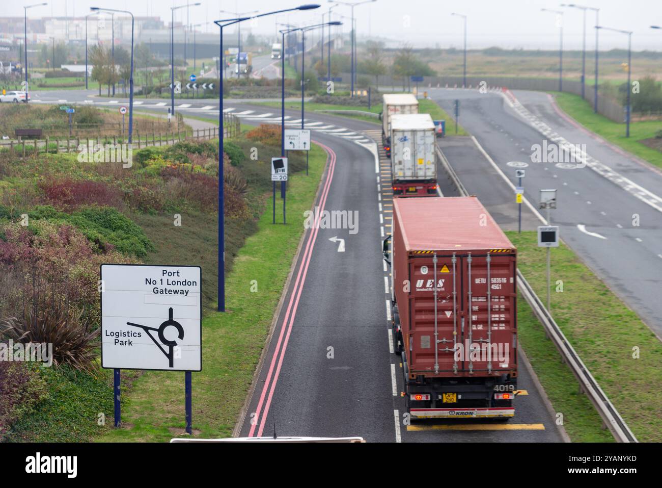 Stanford-Le-Hope, Essex, UK. 15th Oct, 2024. DP World has revealed a £1 ...