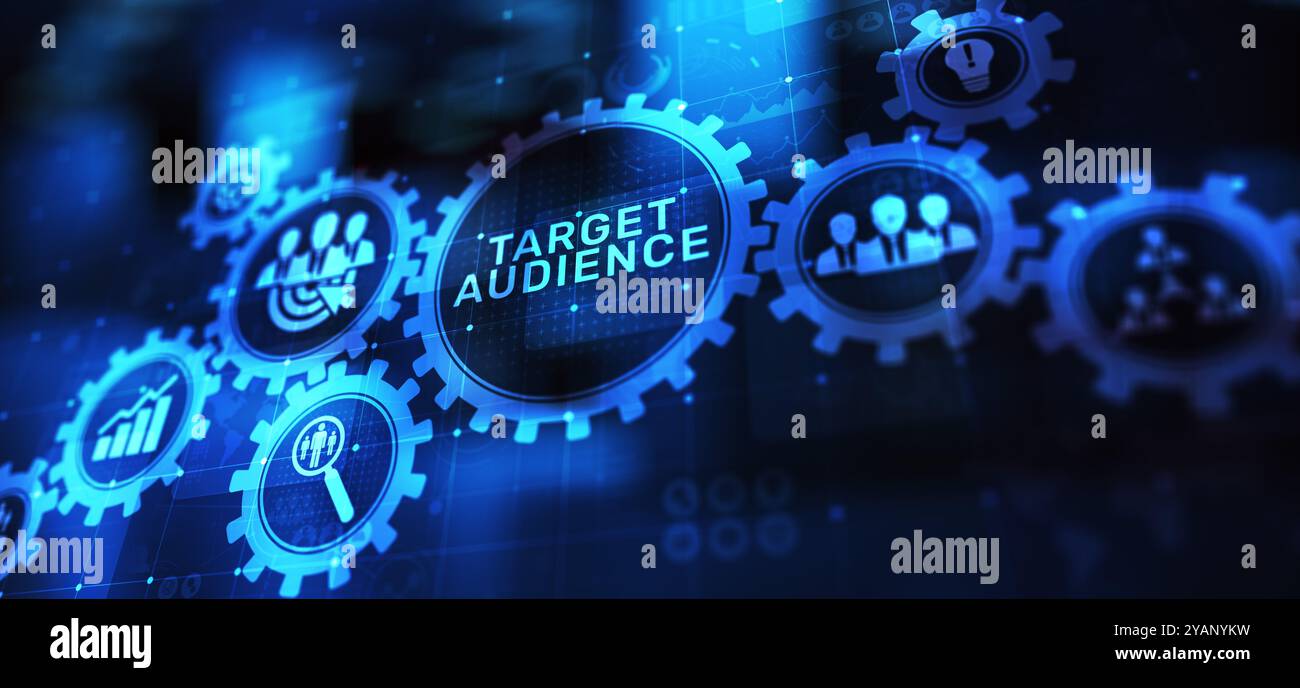 Target audience customer segmentation marketing strategy concept on ...