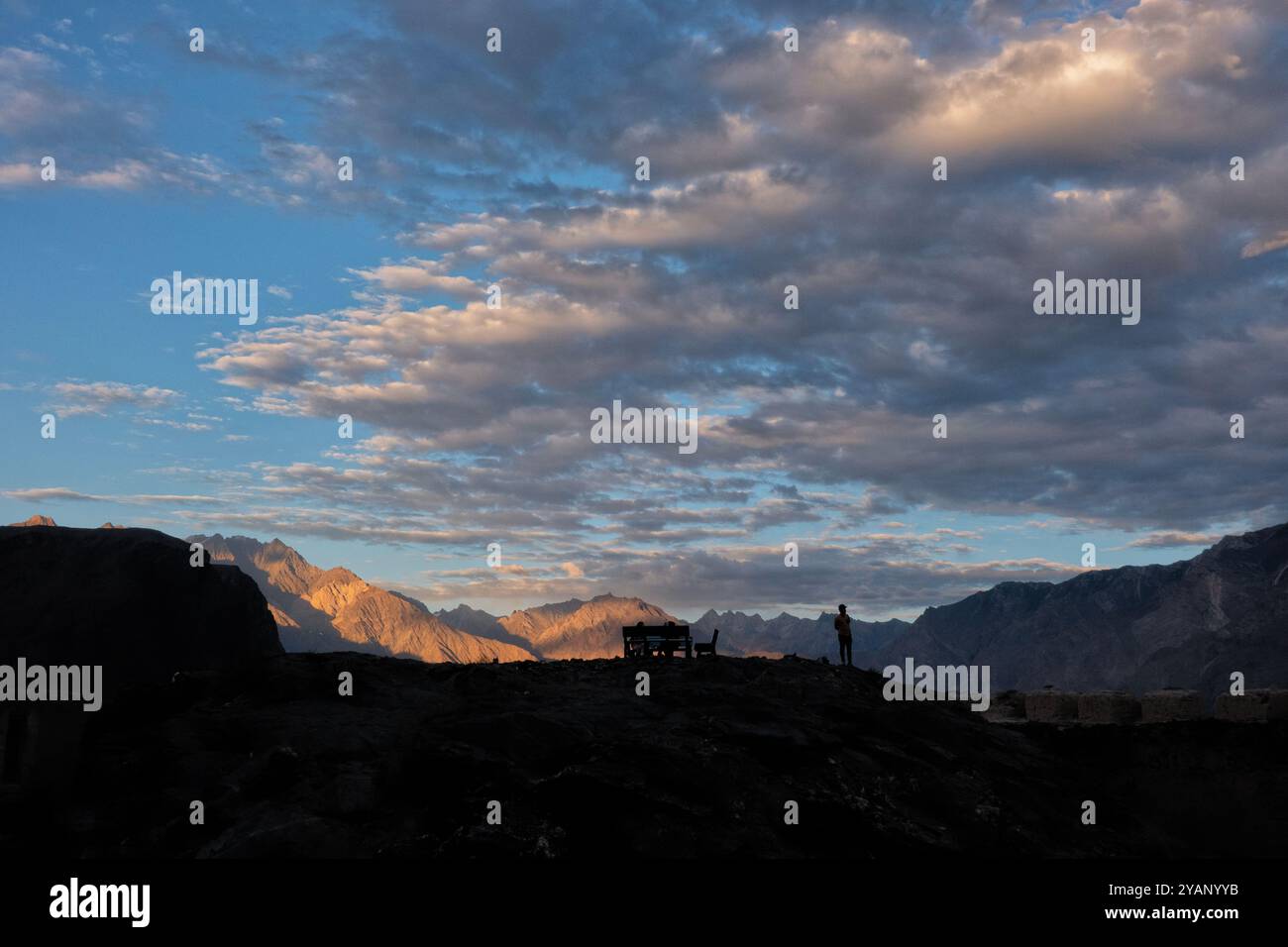 Sunset over the Sarfaranga Cold Desert, Skardu, Baltistan, Pakistan ...
