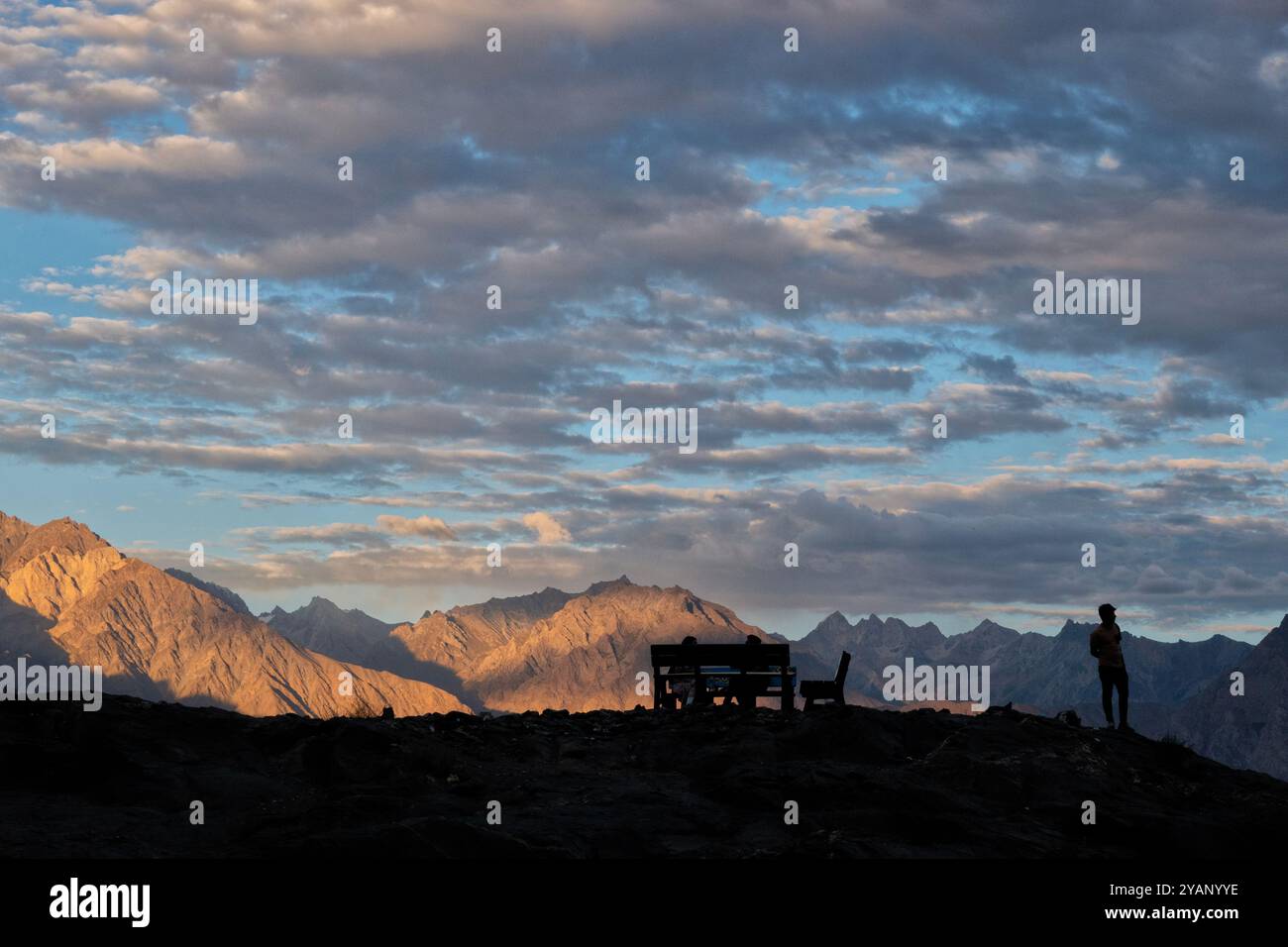 Sunset over the Sarfaranga Cold Desert, Skardu, Baltistan, Pakistan ...