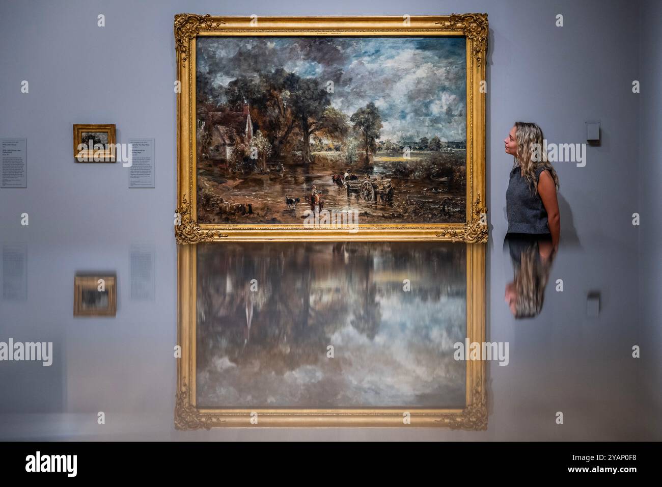 London, UK. 15 Oct 2024. Full-scale study for The Hay Wain, about 1821 ...