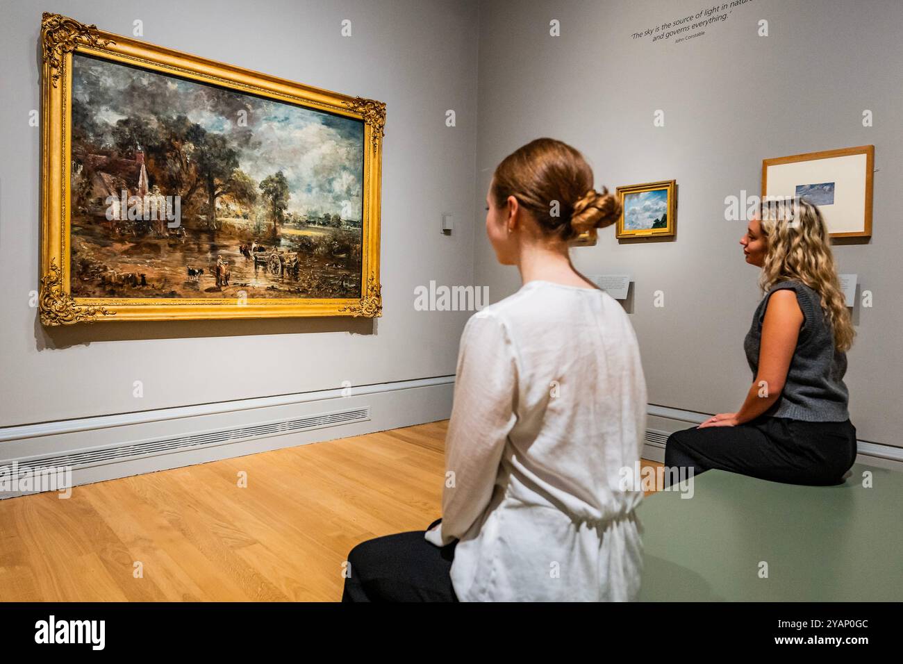 London, UK. 15 Oct 2024. Full-scale study for The Hay Wain, about 1821 ...