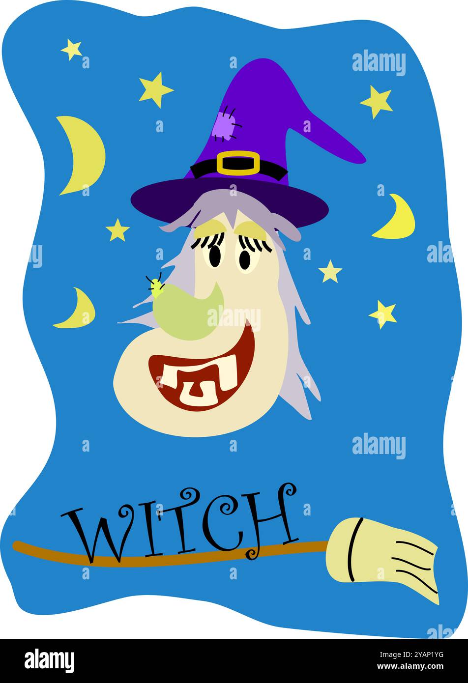 Image of a funny witch Stock Photo - Alamy