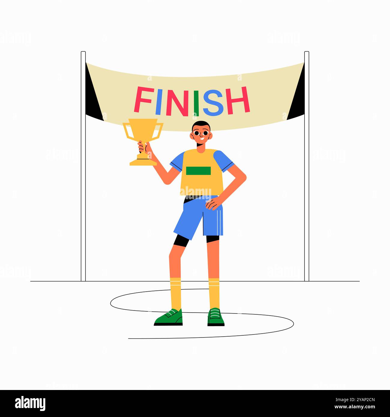 Runners race track Stock Vector Images - Alamy