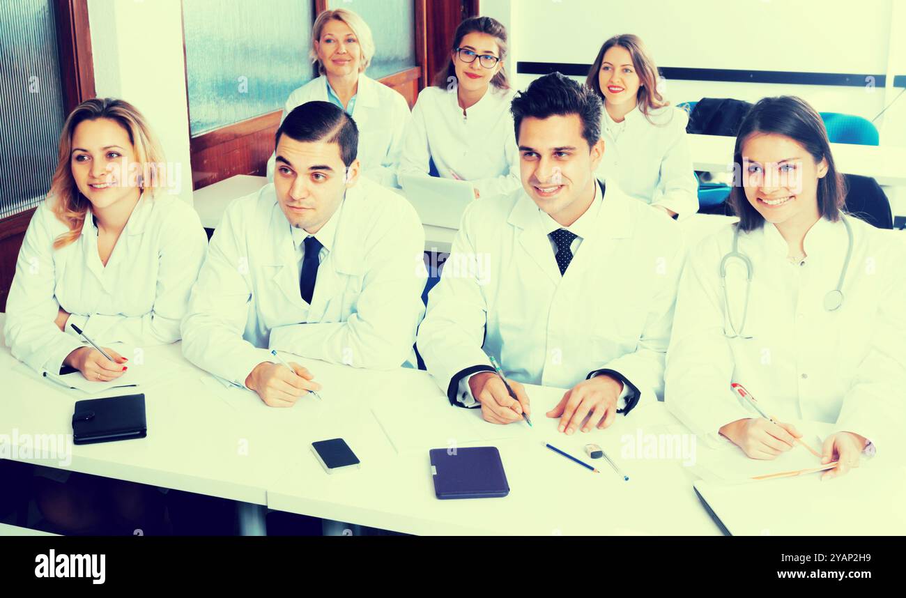 Doctors at a lecture at the university Stock Photo - Alamy