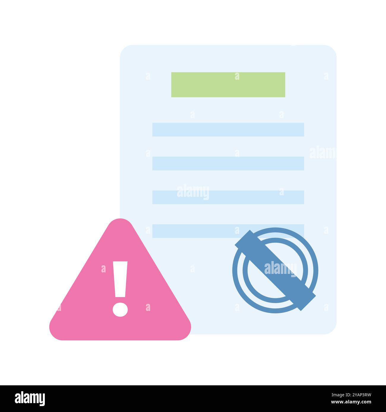 Get your hands on this creatively crafted icon of document alert in ...