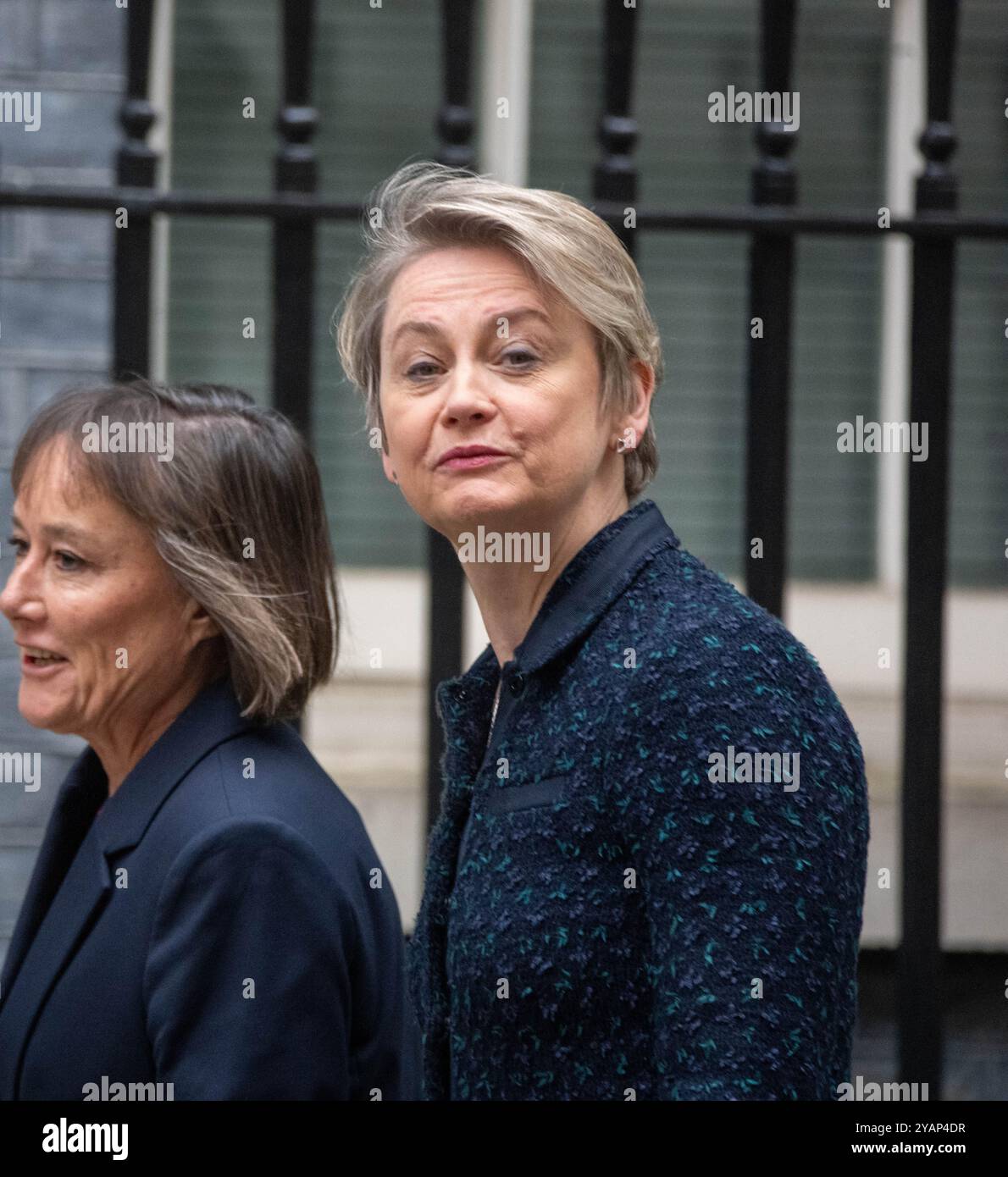 London, UK. 15th Oct, 2024. Yvette Cooper, Home Secretary, arrives at a ...
