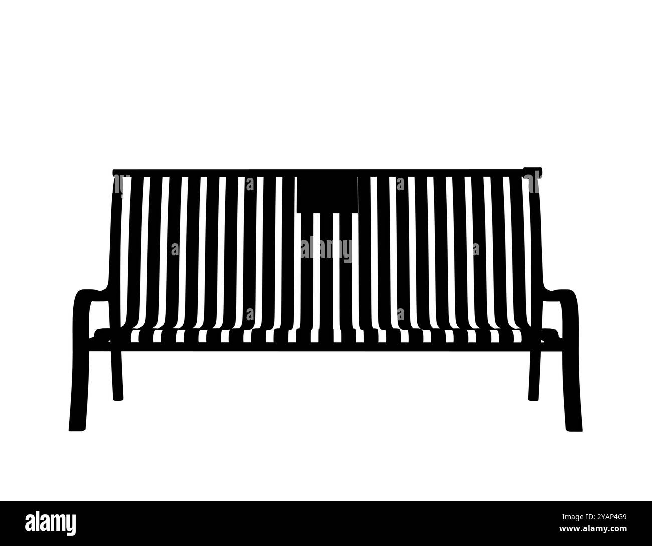 Silhouette Park bench black color only. Bench icon in flat style ...