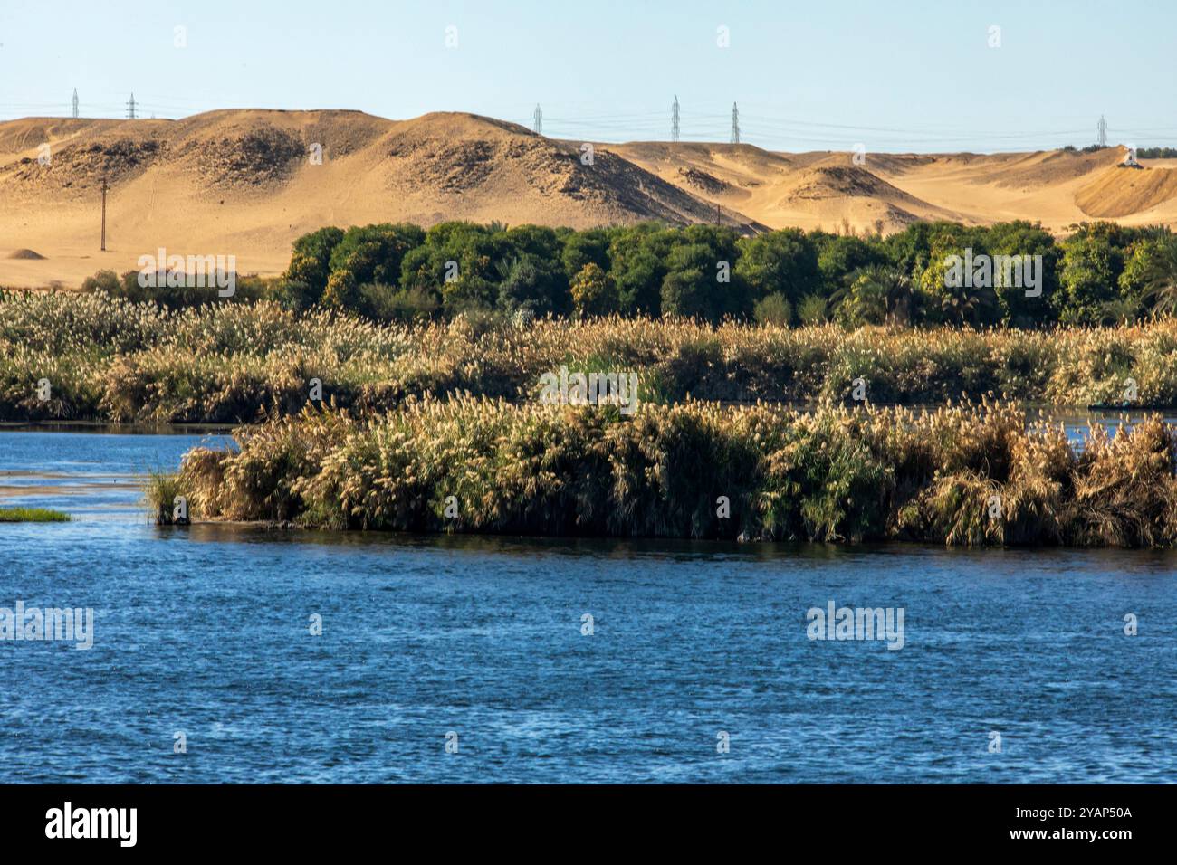 Discover the enchanting contrast of the lush Nile Valley and the vast ...