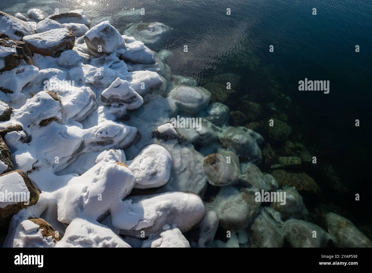 Split Ice on the Seawater Surface in Fractal Patterns Seen From Above ...