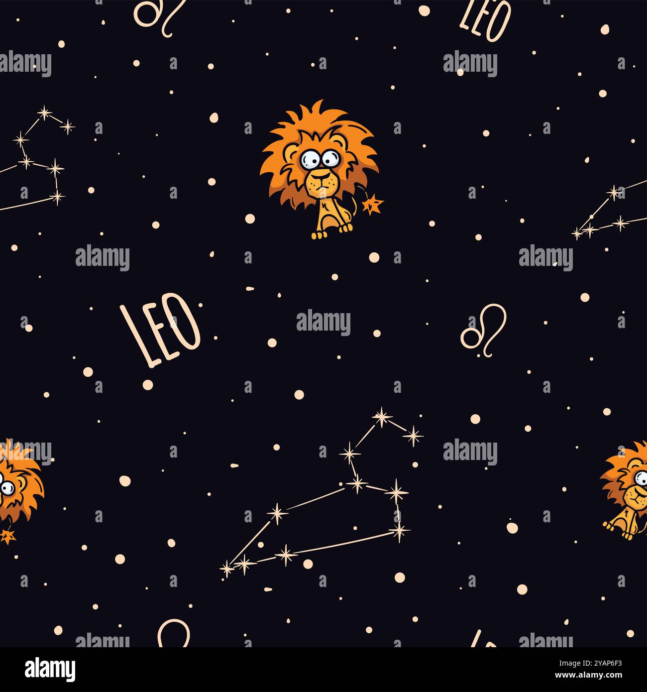 Leo pattern hi-res stock photography and images - Alamy