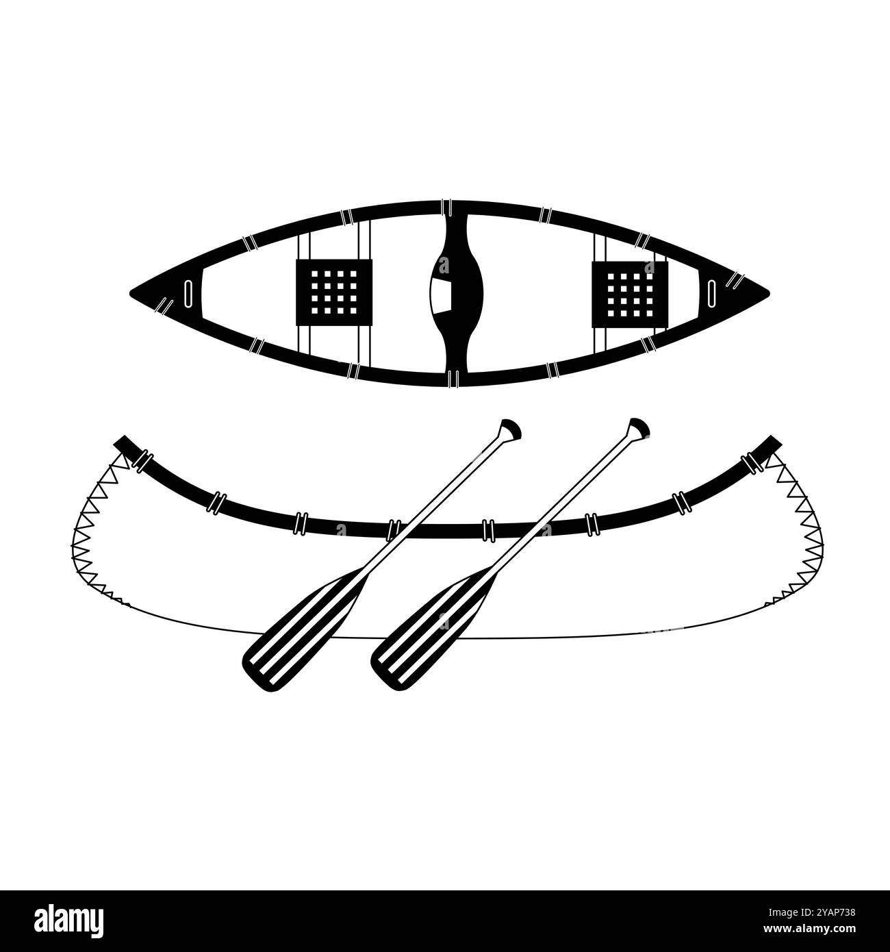 Canoe on Stock Vector Images - Alamy