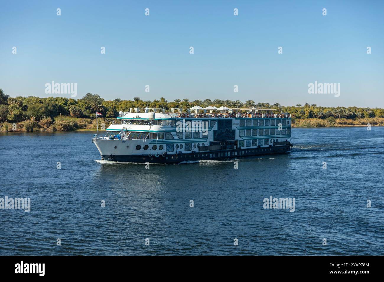 Aswan, Egypt; January 17, 2024: Imagine yourself sailing down the Nile ...
