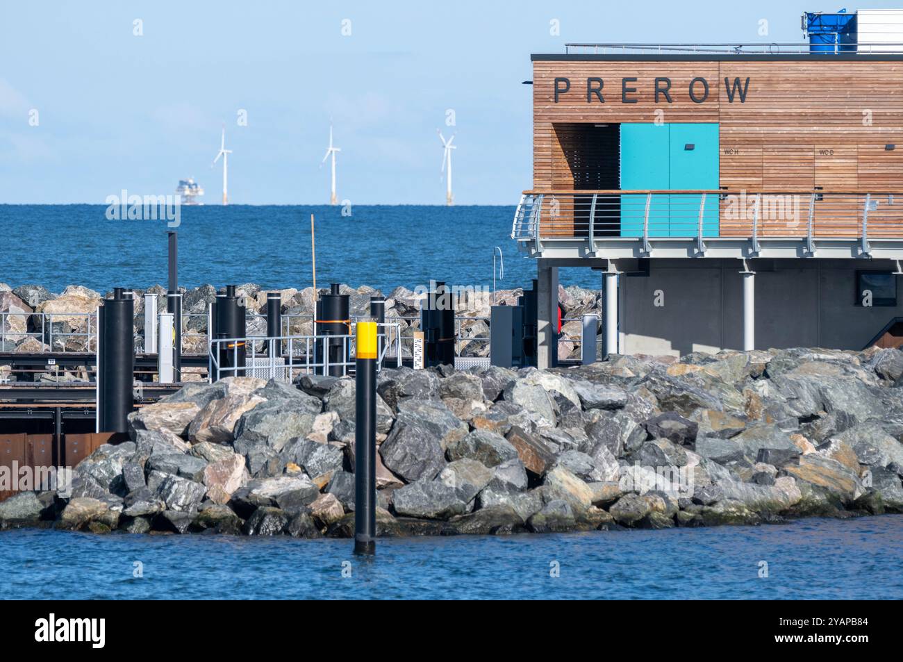 Prerow, Germany. 15th Oct, 2024. View of the functional building with ...