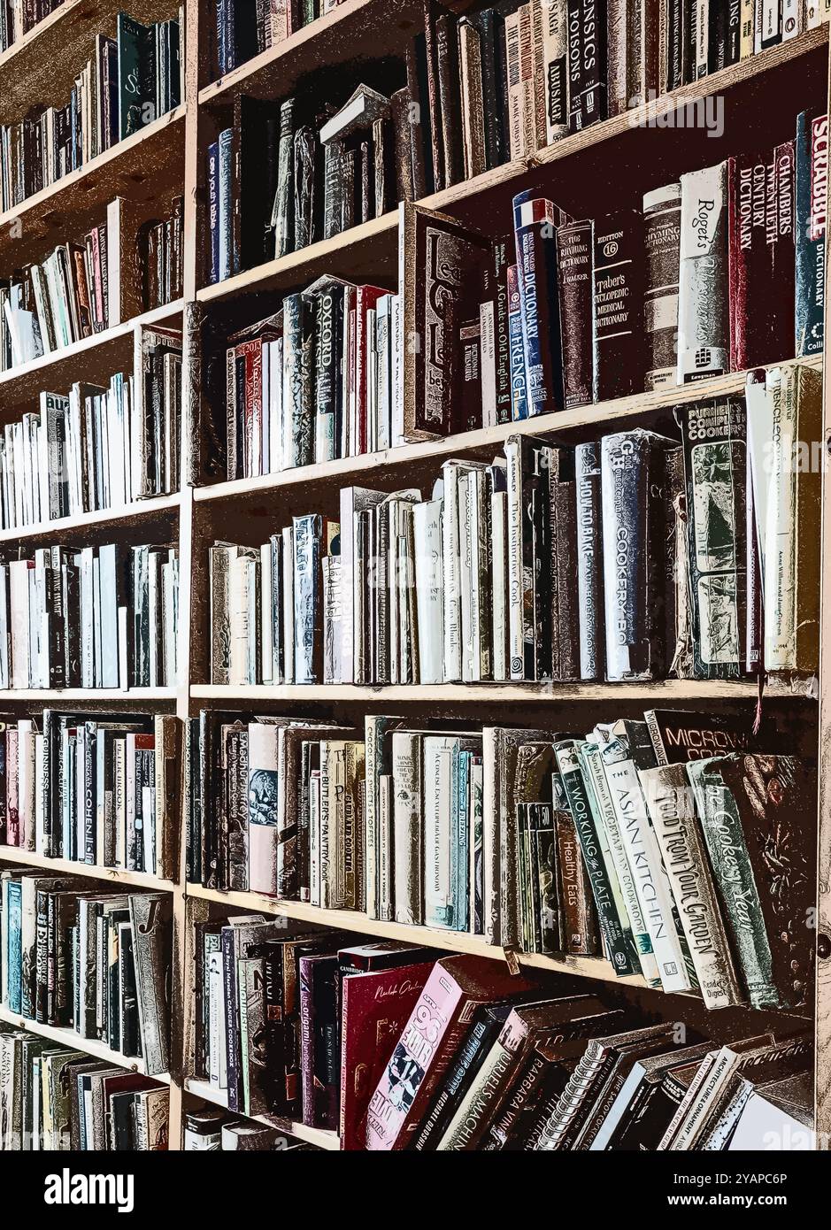 Books grid hi-res stock photography and images - Alamy