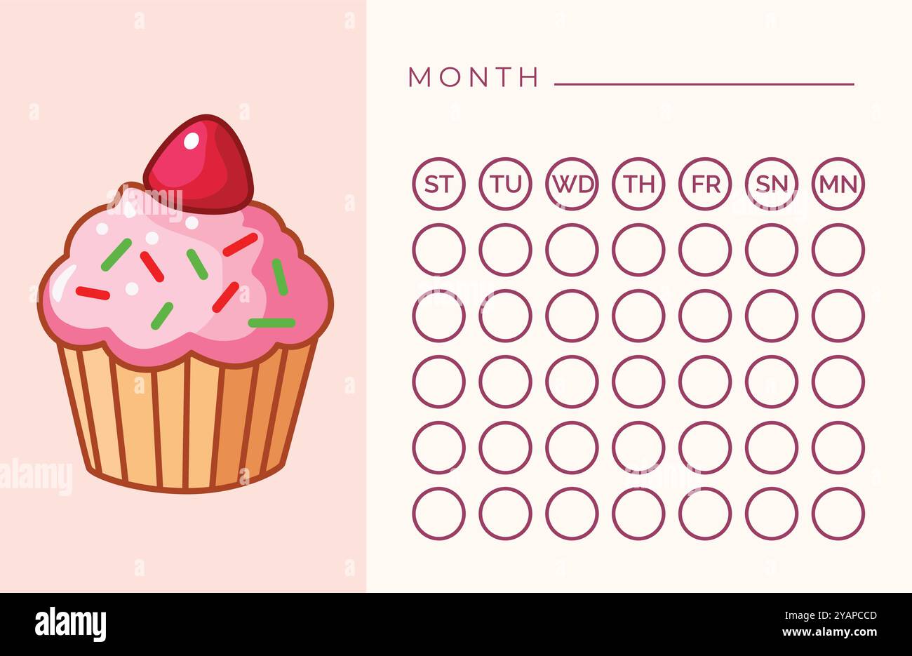 Monthly Calendar Template for Organized and Efficient Planning Stock ... Monthly Calendar Template for Organized and Efficient Planning Stock ...