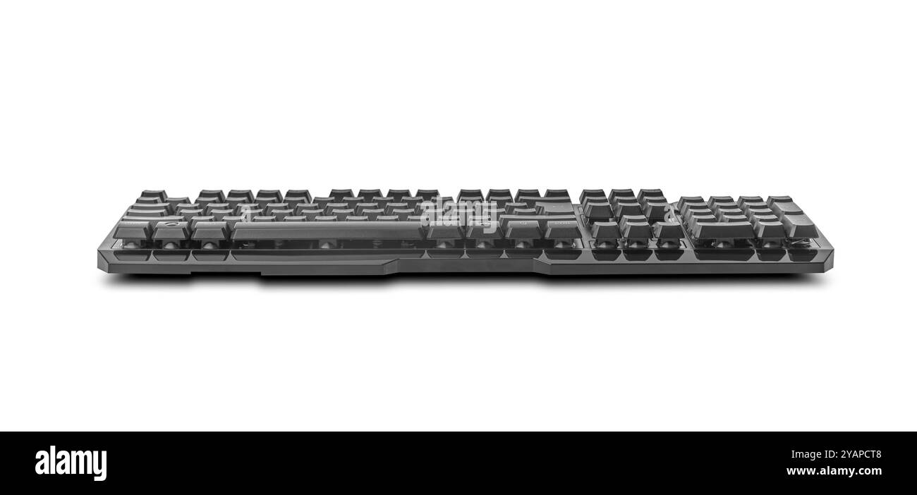 Modern wireless keyboard isolated on white background Stock Photo - Alamy