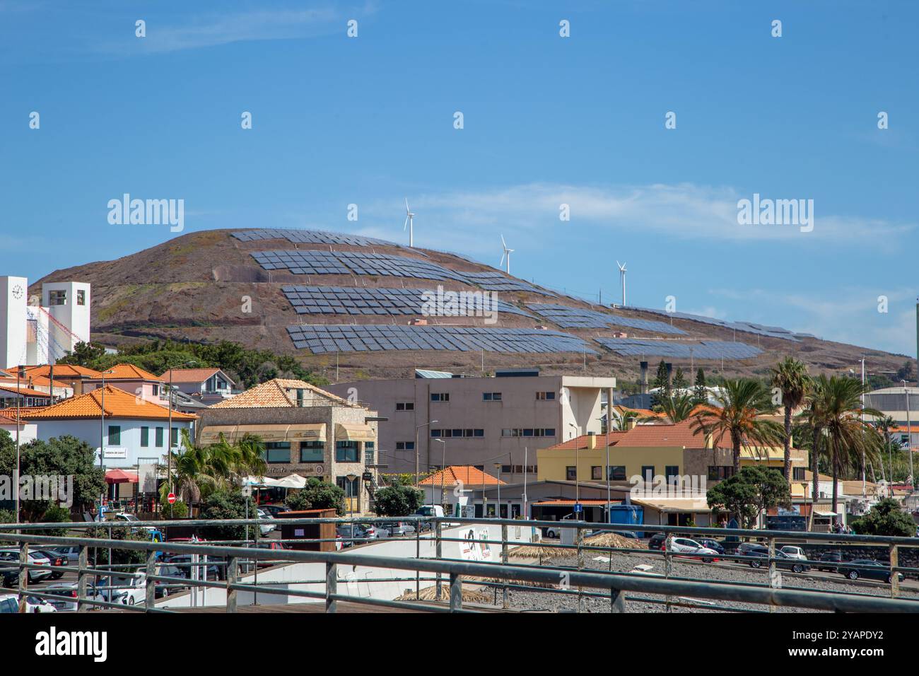 The former whaling port of Caniçal on the Portuguese island of Madeira ...