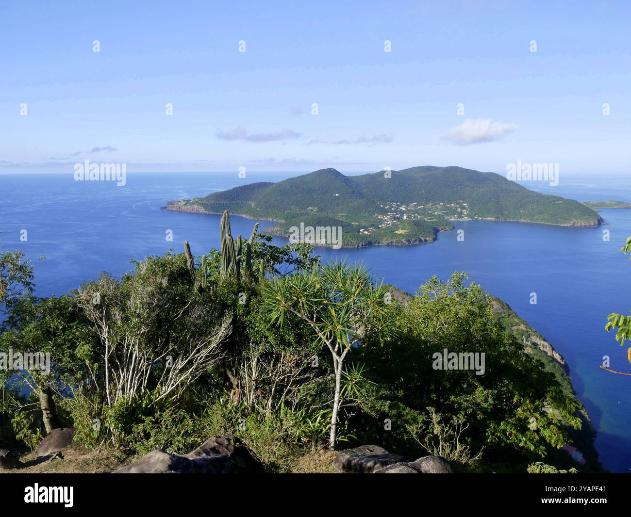 Terre de bas seen from Chameau viewpoint in Terre de Haut, Le Saintes ...