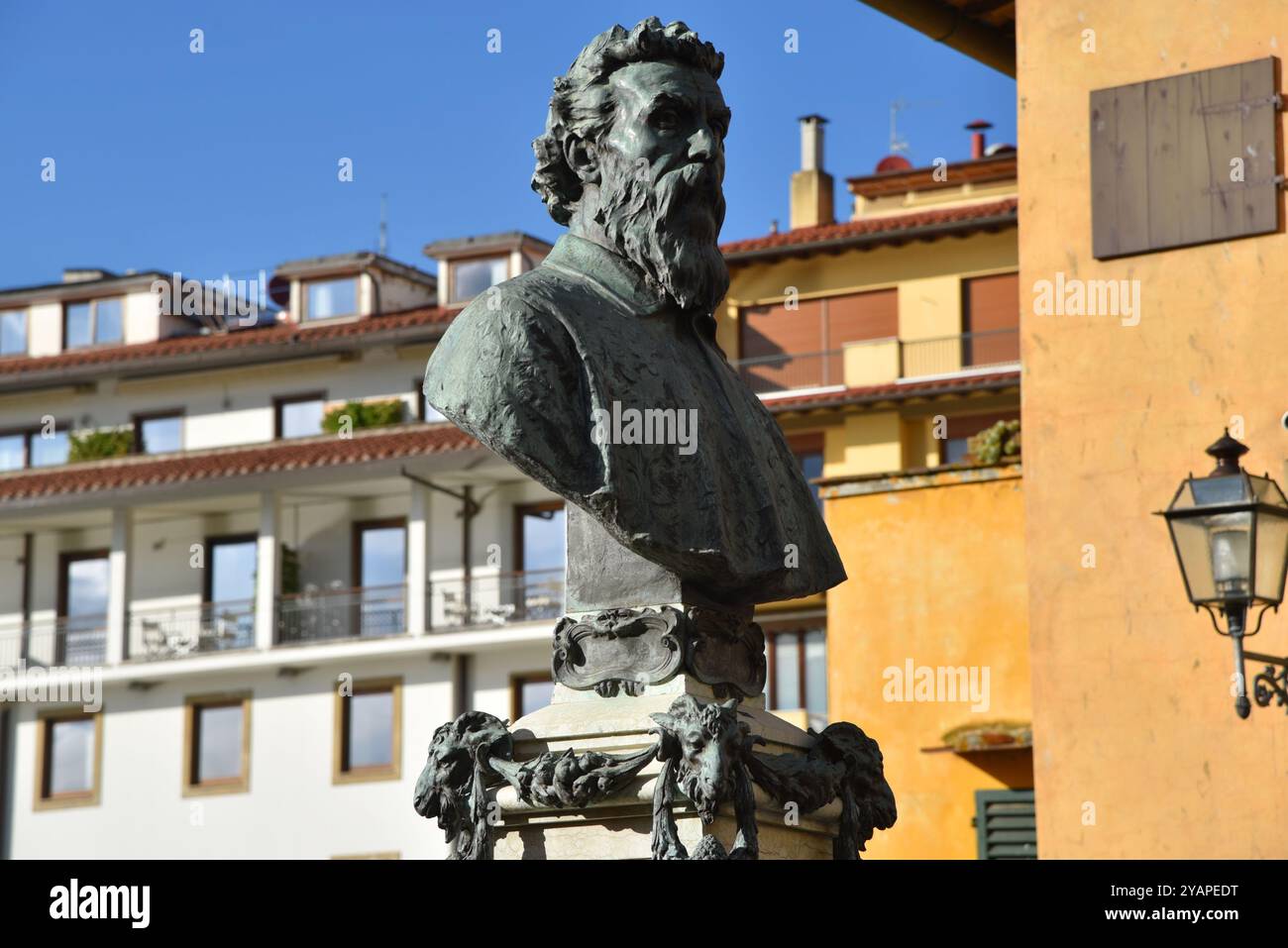 Florence, Italy. september 16, 2024. The sculpture of Benvenuto Cellini ...