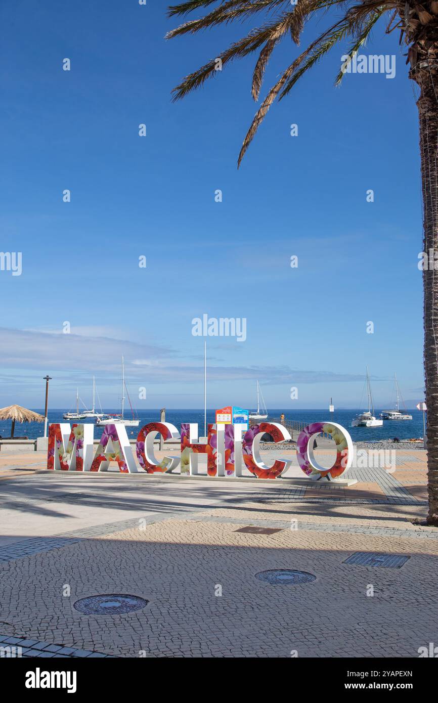 Machico the second largest town and resort on the Portuguese Island of ...