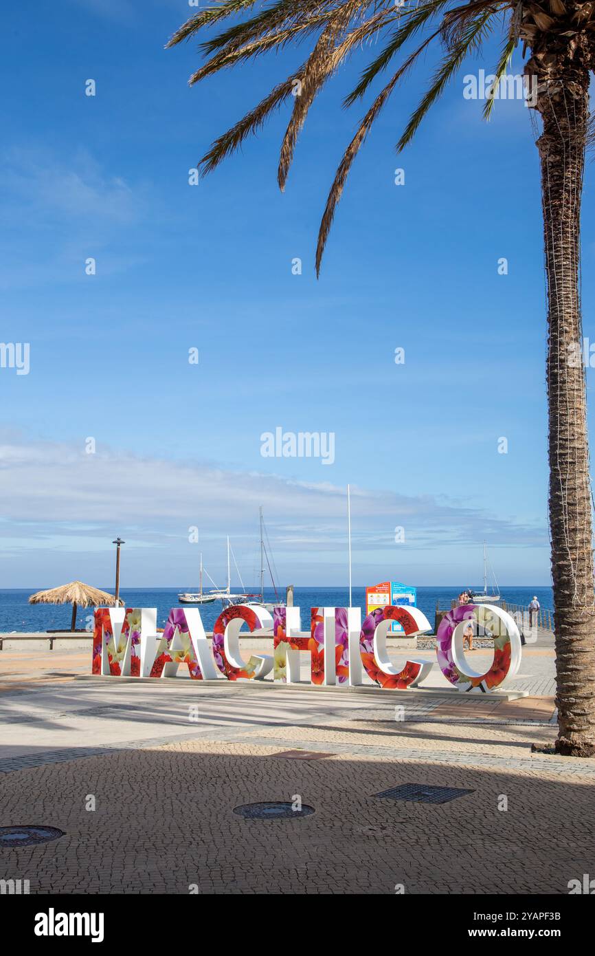 Machico the second largest town and resort on the Portuguese Island of ...
