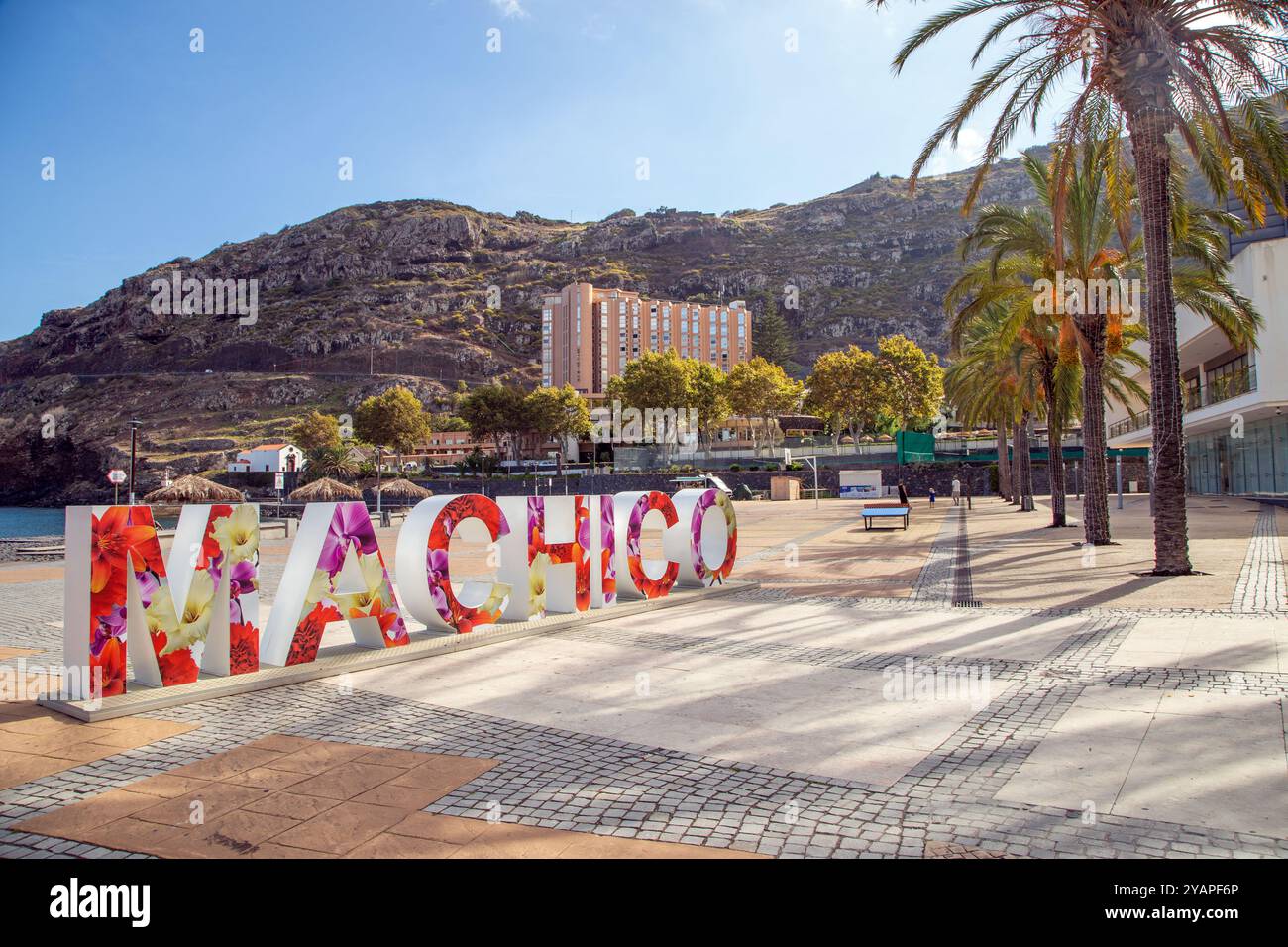 Machico the second largest town and resort on the Portuguese Island of ...