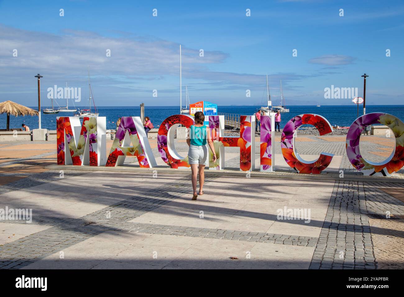 Machico the second largest town and resort on the Portuguese Island of ...