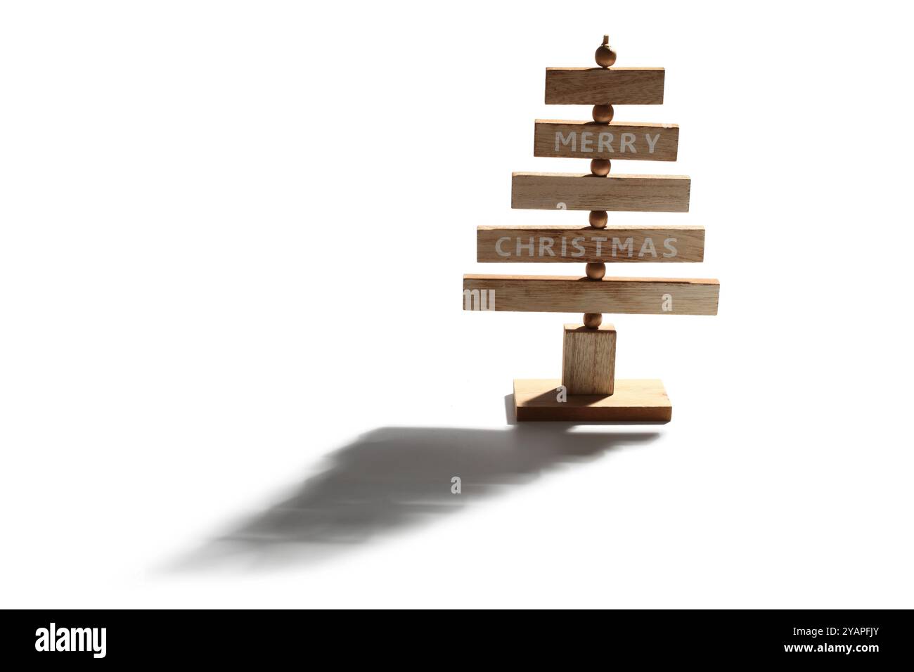 Wooden tree decoration Cut Out Stock Images & Pictures - Alamy