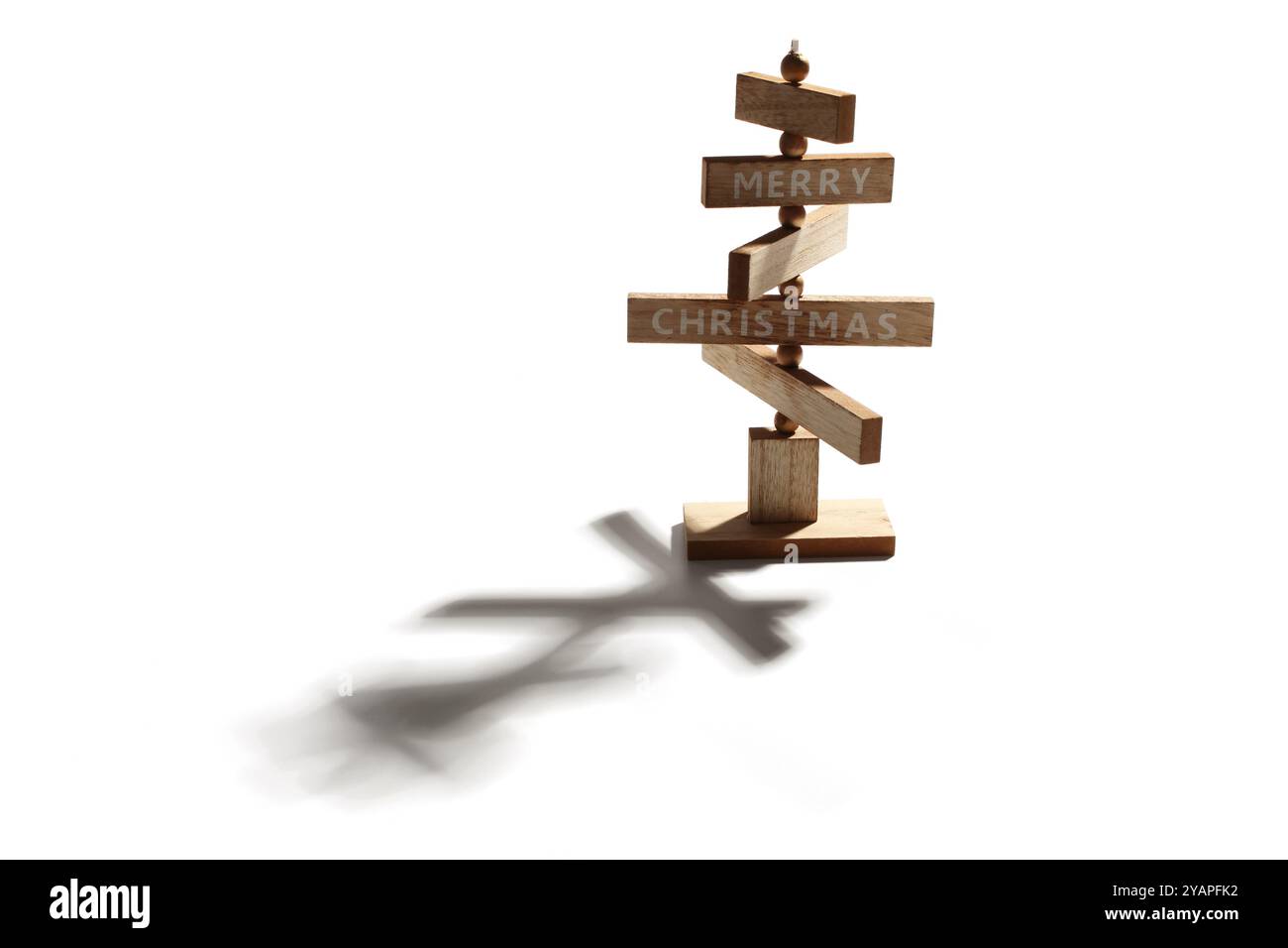 Wooden tree decoration Cut Out Stock Images & Pictures - Alamy