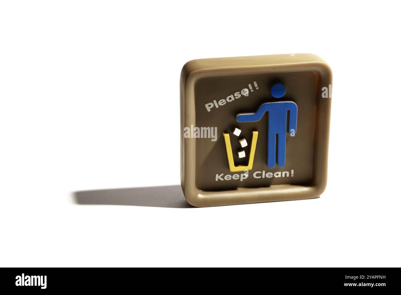 Keep Clean Sign on White Background Stock Photo - Alamy