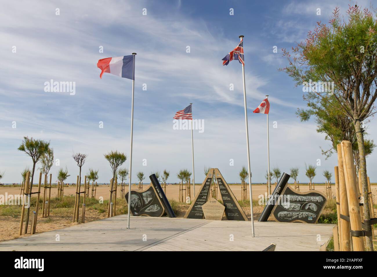 Ouistreham, France-August 4, 2024: D-Day 70th Anniversary Memorial ...
