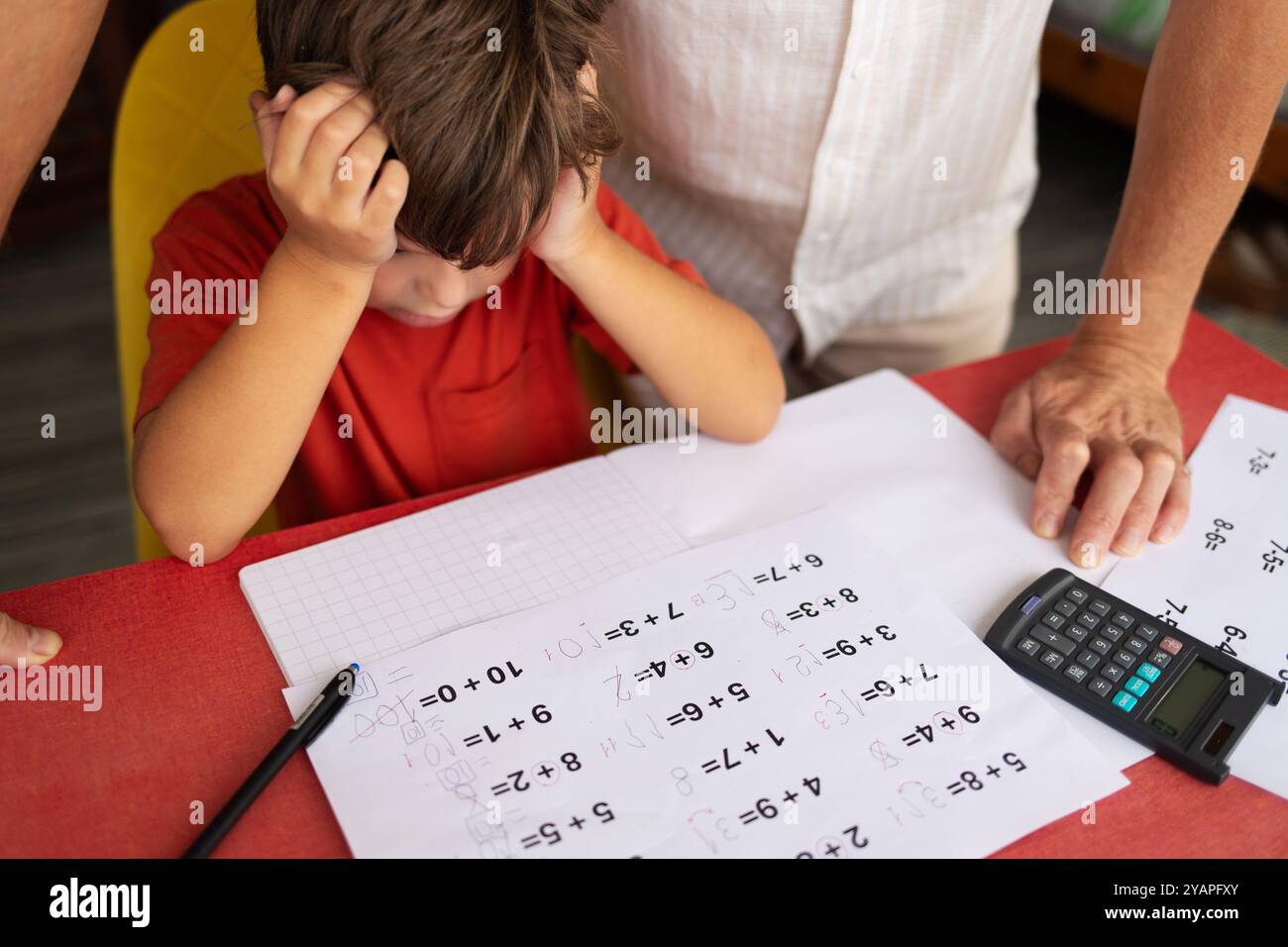 Math homework sheet hi-res stock photography and images - Alamy