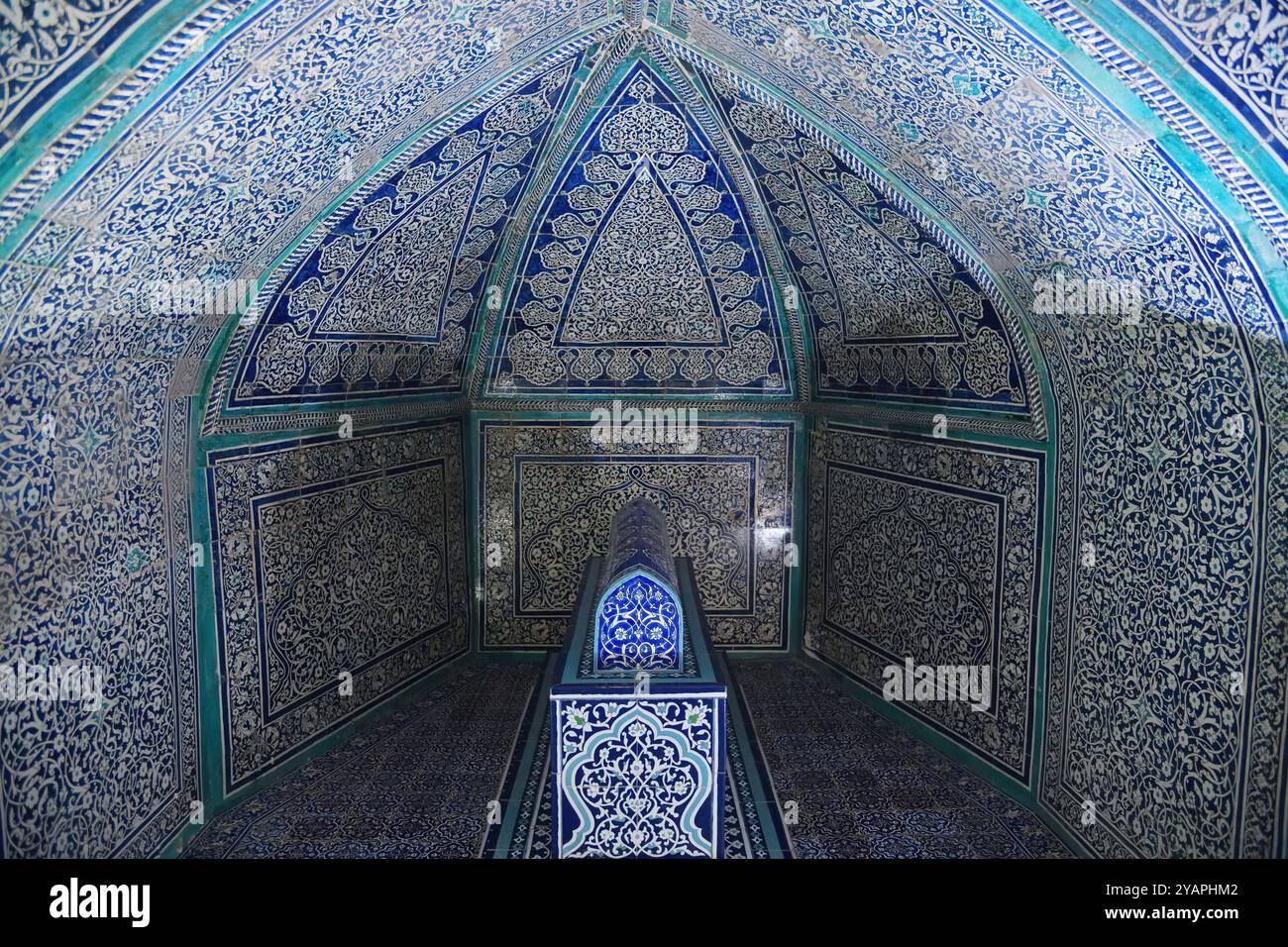 Khiva, Uzbekistan - Sept 15, 2024: Tomb in Pahlavan-Mahmud Mausoleum in ...